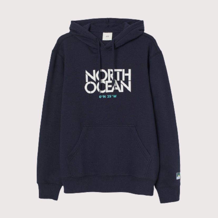 Jual HOODIE H&M NORTH OCEAN NAVY FULLTAG | Shopee Indonesia