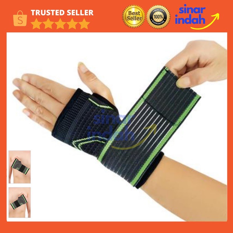 Jual Wrist Hand Band Brace Palm Gym Support Splint Carpal Tunnel ...