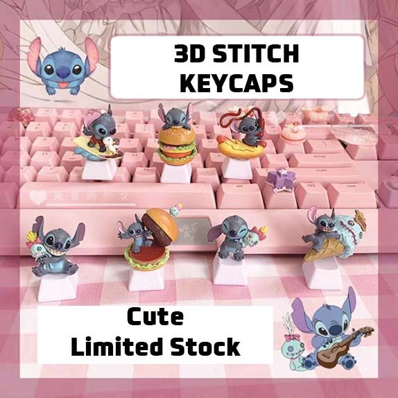 Jual 3D STITCH KEYCAP MECHANICAL KEYBOARD KEYCAPS CUTE KEYCAP CARTOON ...