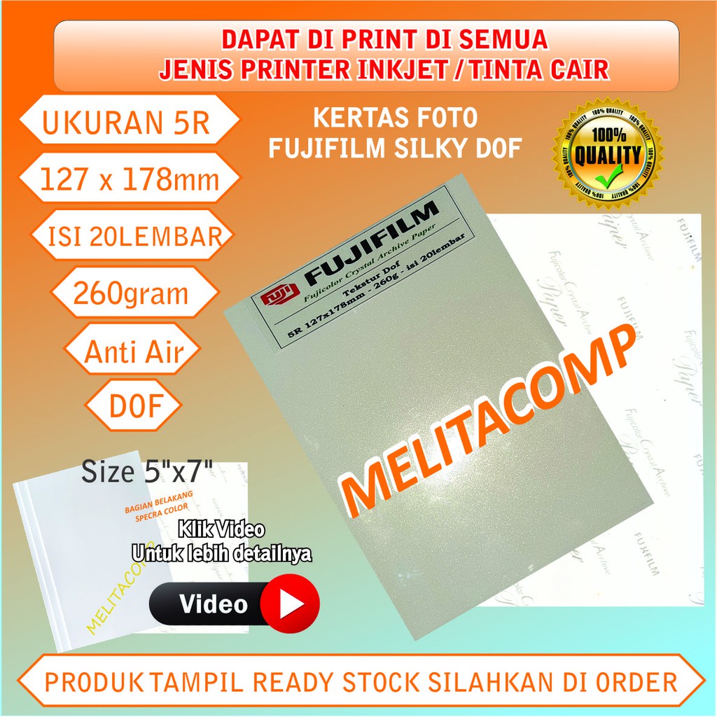 Paper Kertas foto fujifilm doff 5R paper photo silky dof | Shopee Indonesia