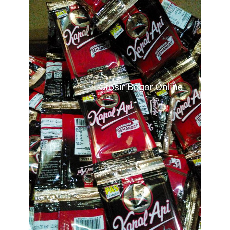 Jual Kopi Kapal Api Mini / Kapal Api Tanpa Gula 6.5gr (10 sachet ...