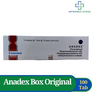 Jual Anadex Box Original isi 100 Tablet - Obat Demam/ Batuk/ Nyeri ...