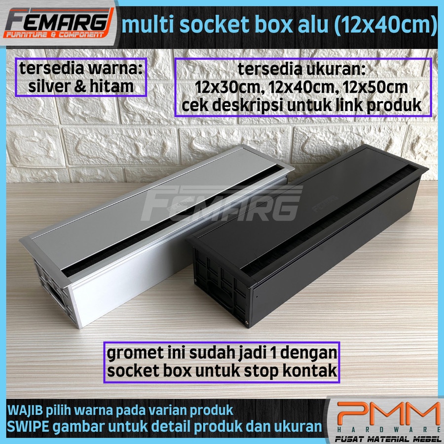Jual multi socket box FEMARG 12x40cm | gromet alumunium lubang kabel ...