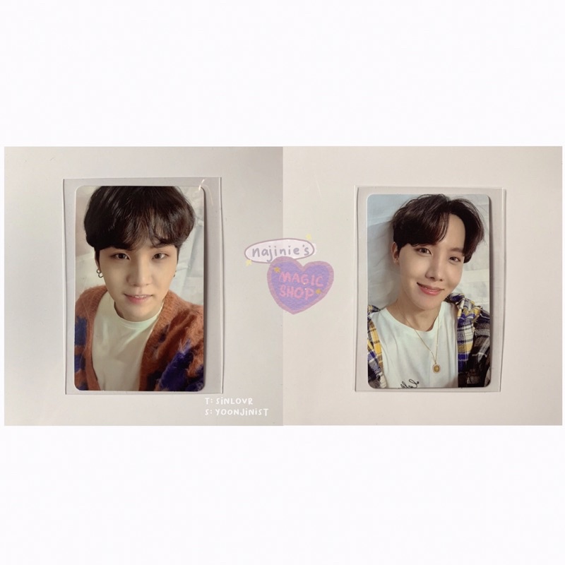 Jual BTS Suga J-Hope BE Essential POB Photocard Official | Shopee Indonesia