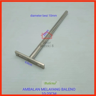 Jual Bracket Ambalan Melayang 20 cm PANJANG Rak Gantung Dinding Tembok ...