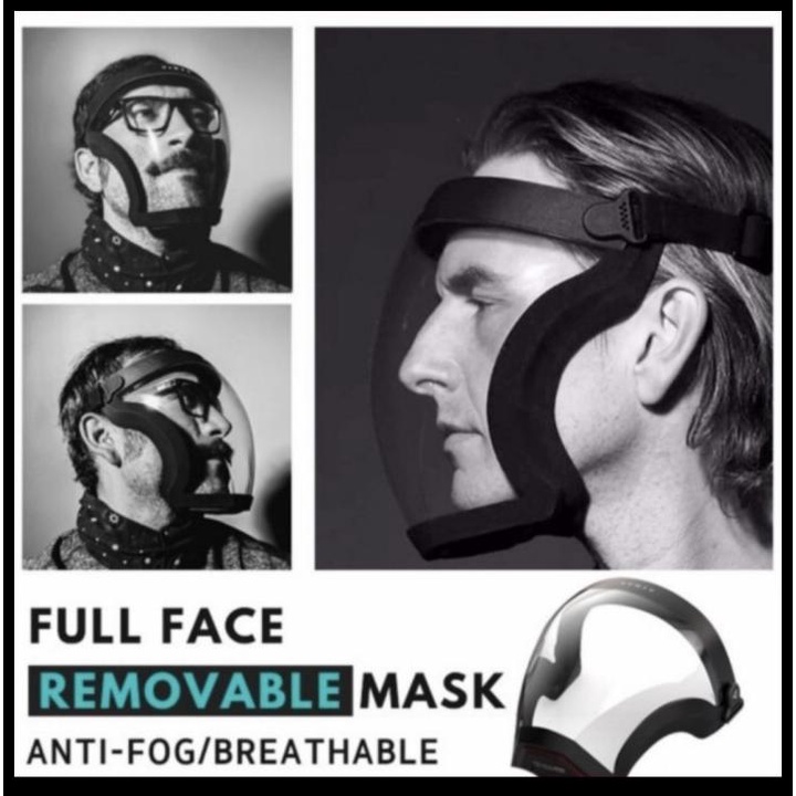 Jual Faceshield Acrylic Polycarbonate Apd Full Face Shield Pc Face Mask | Shopee Indonesia