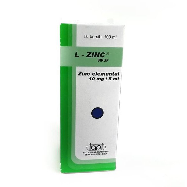 Jual L ZINC SYRUP BOTOL 100 ML zinc untuk diare bayi dan anak | Shopee ...