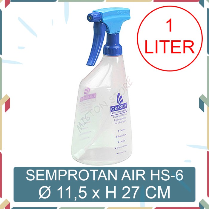 Jual MICTON Lion Star Semprotan Air Grande Sprayer 1 Liter HS-6 Biru ...