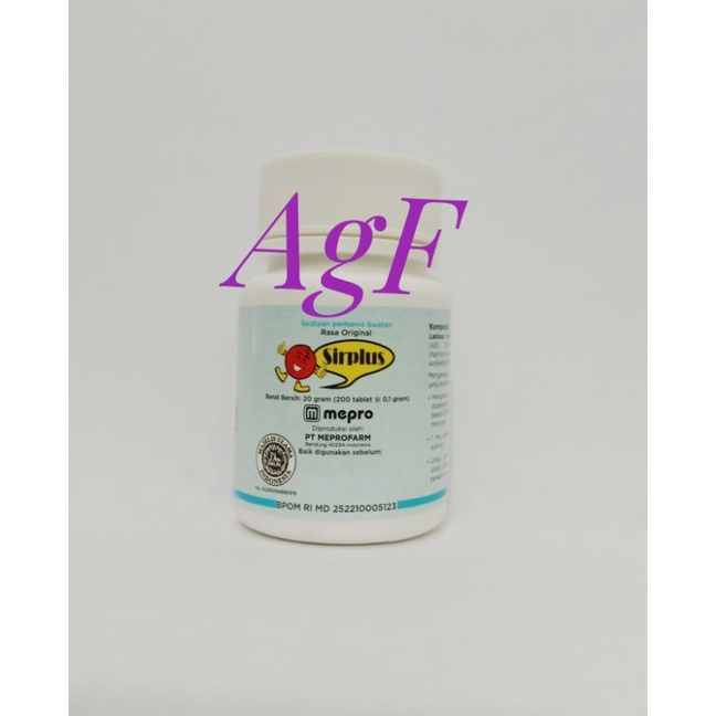 Jual Sirplus Serbuk Original isi 200 tablet (Meprofarm) | Shopee Indonesia