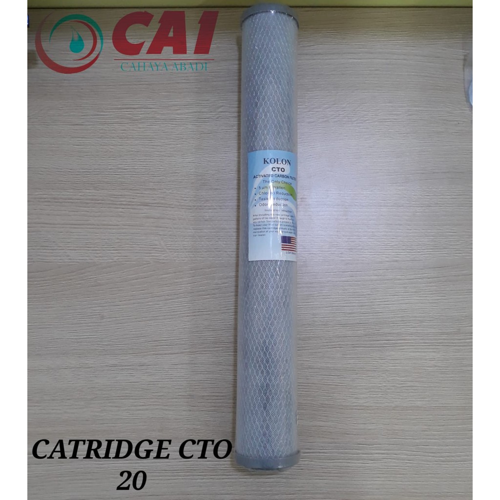 Jual CATRIDGE AKTIF KARBON - CATRIDGE CTO 20 - FILTER AIR - WATER ...
