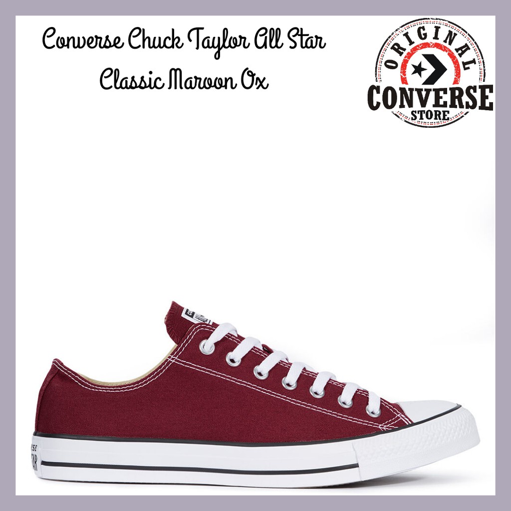Jual ORIGINAL CONVERSE CHUCK TAYLOR ALL STAR CLASSIC MAROON Ox M9691C ...