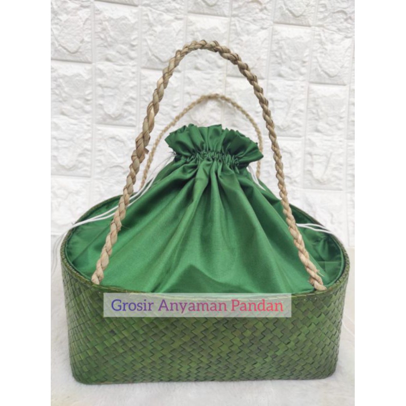Jual Tas Pandan KOTAK PARCEL Keranjang Parcel Tas Parcel Tas Hantaran ...