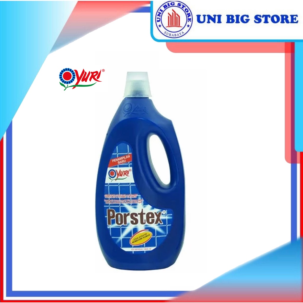 Jual Yuri Porstex Biru Pembersih Lantai Porselen 1 Liter | Shopee Indonesia