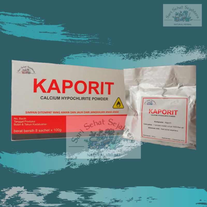 Jual Kaporit Bubuk 100gr | isi 8sachet/box | Shopee Indonesia
