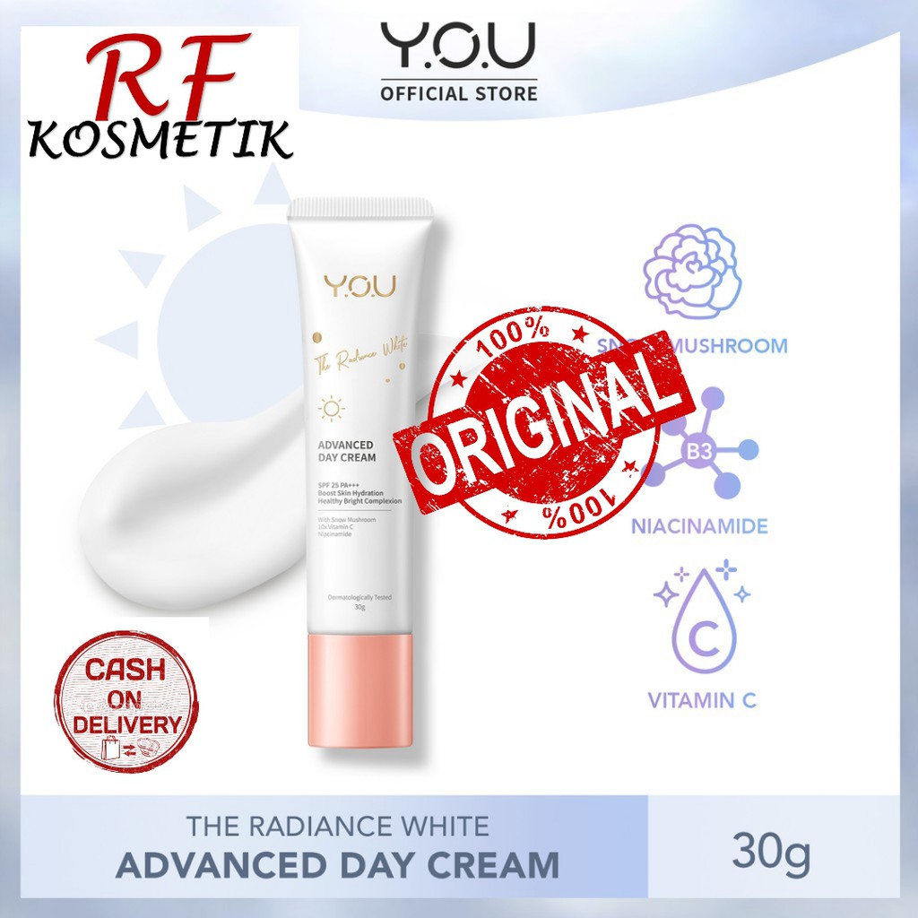 Jual YOU Makeups The Radiance White Advance Day Cream 30g / Cream Siang ...