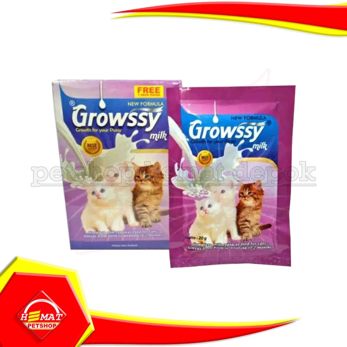 Jual hewan-susu- susu anak kucing growssy cat milk kitten 20gr anakan ...