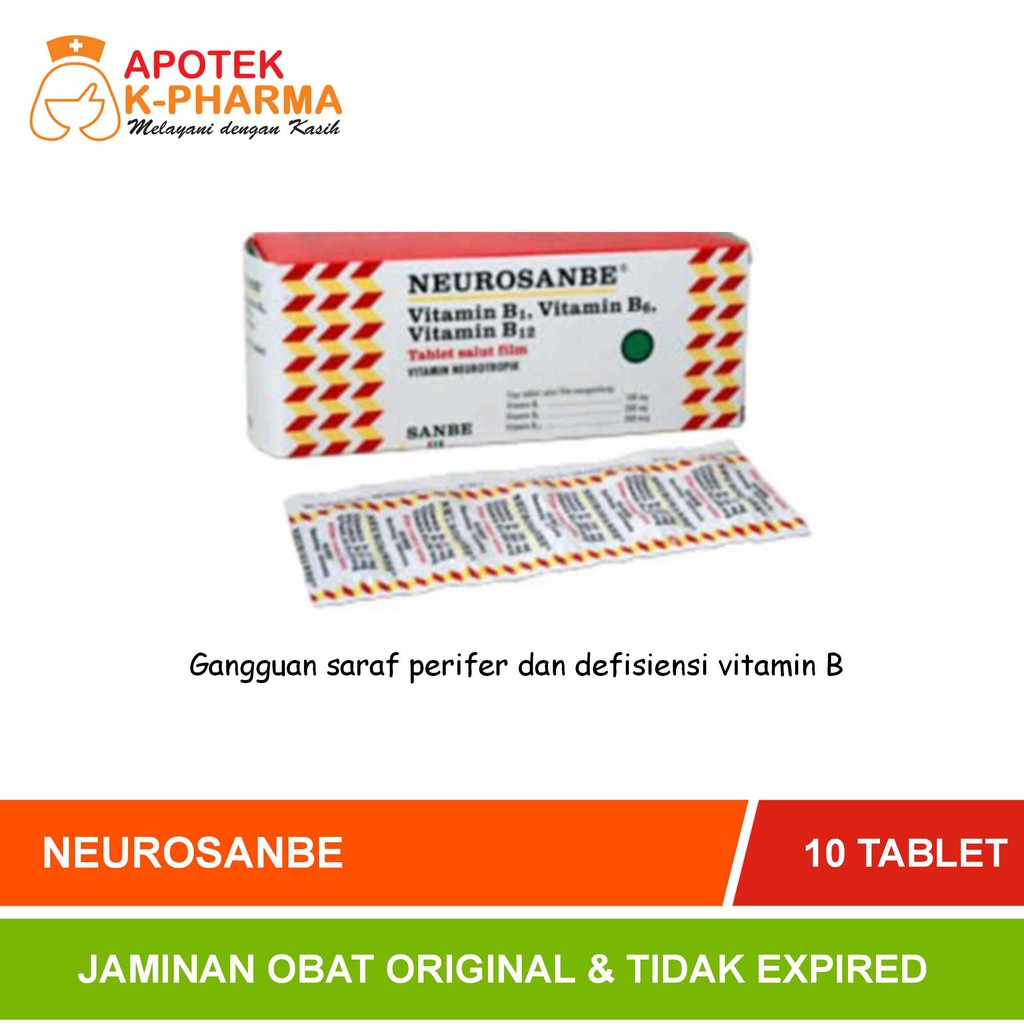 Jual Neurosanbe Strip Isi 10 Tablet Obat Original Sanbe | Shopee Indonesia