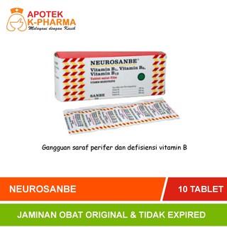 Jual Neurosanbe Strip Isi 10 Tablet Obat Original Sanbe | Shopee Indonesia