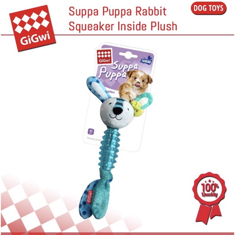 Jual Gigwi Suppa Puppa Rabbit Squeaker Inside Plush Indonesia|Shopee ...