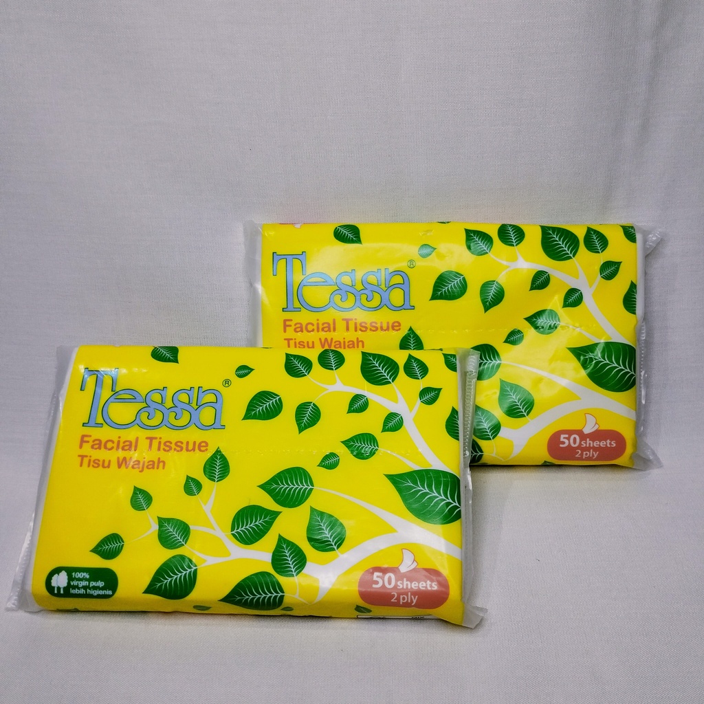 Jual TESSA FACIAL TISSU Tisu Wajah Travel Pack 50 Sheets 2 ply | Shopee ...