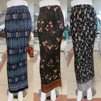 Jual READY ROK PLISKET BATIK ROK JUMBO BAWAHAN KEBAYA / REAL PICT ROK ...