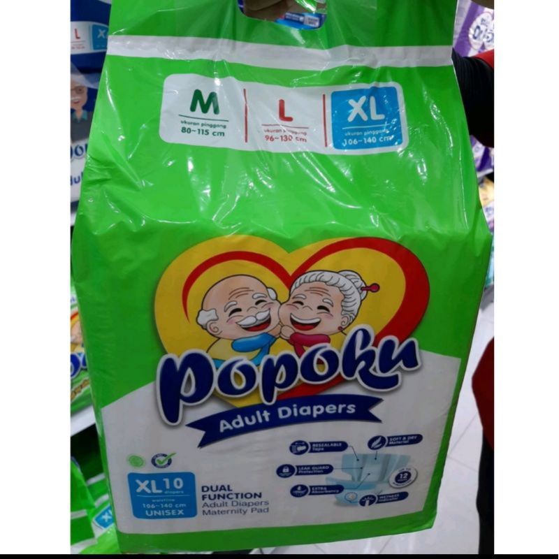 Jual POPOKU POPOK DEWASA TIPE PEREKAT (POPOKU ADULT) SIZE M L XL ISI 10 ... Jual POPOKU POPOK DEWASA TIPE PEREKAT (POPOKU ADULT) SIZE M L XL ISI 10 ...