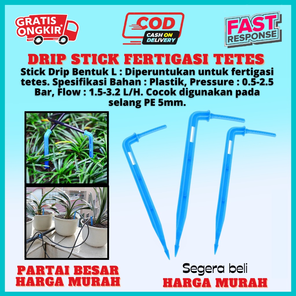 Jual STIK DRIP STICK BENGKOK 5MM IRIGASI TETES SELANG PE SPRINKLER ...