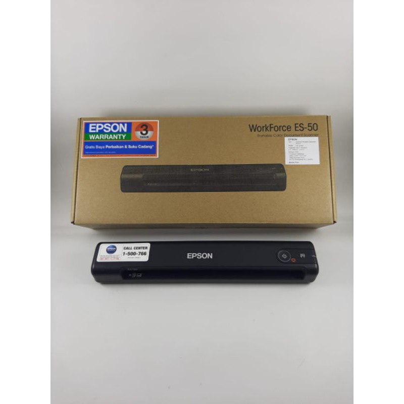 Jual EPSON WORKFORCE ES-50 PORTABLE COLOR DUCUMENT SCANNER A4 | Shopee Indonesia