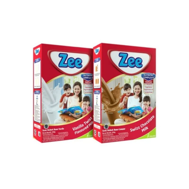 Jual SUSU ZEE REGULER PLATINUM/VANILLA/COKLAT 350gr | Shopee Indonesia