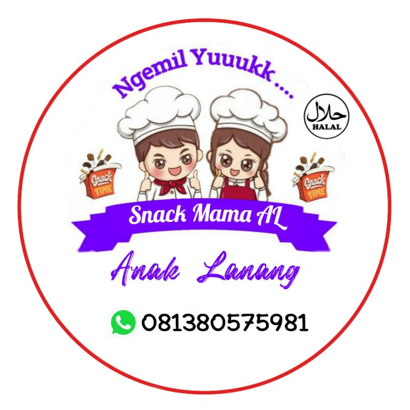 Jual STICKER MAKANAN/ STICKER BULAT/ STICKER CEMILAN / STICKER SNACK ...