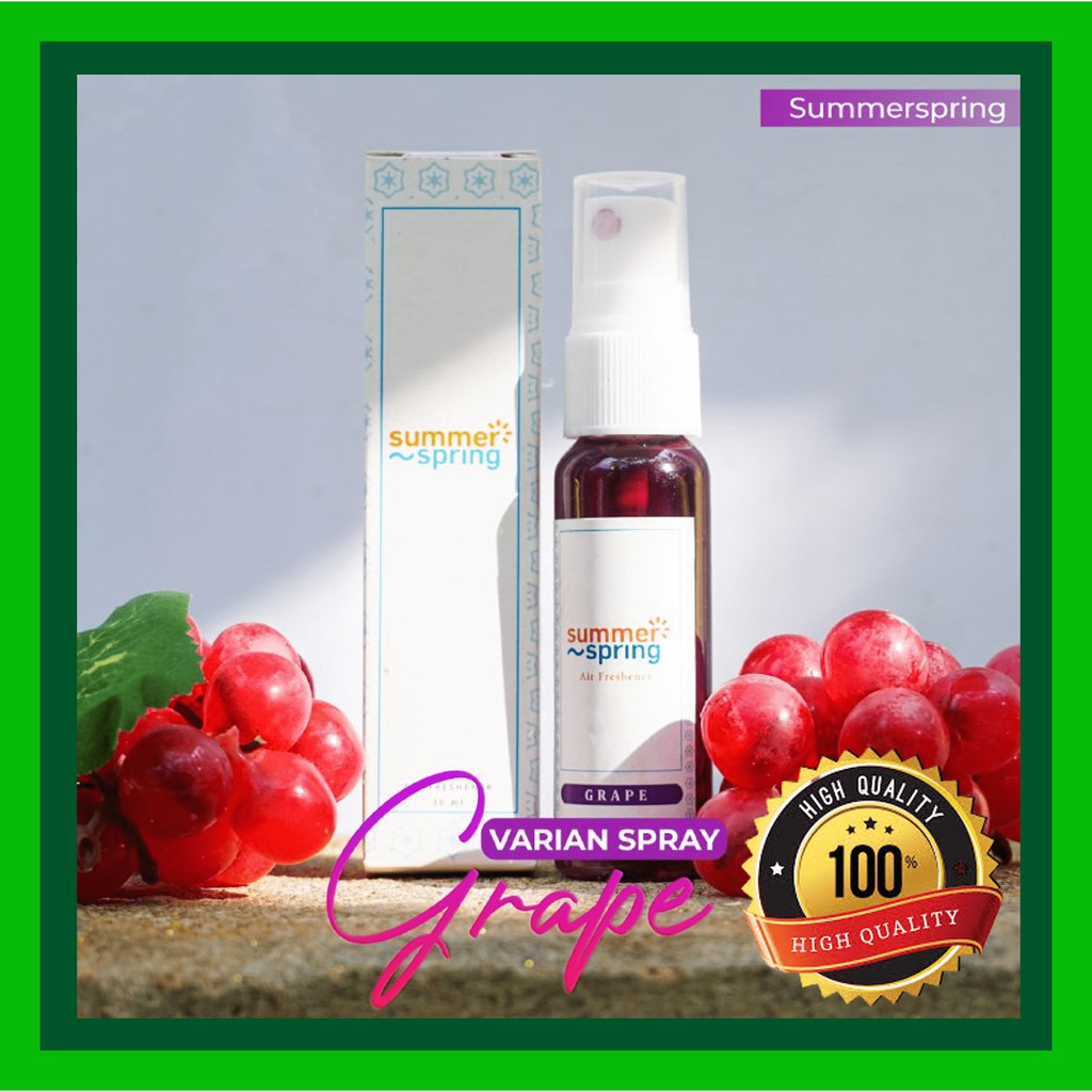 Jual Summer Spring Pengharum Wangi Grape Anggur Kemasan Botol Spray Isi ...