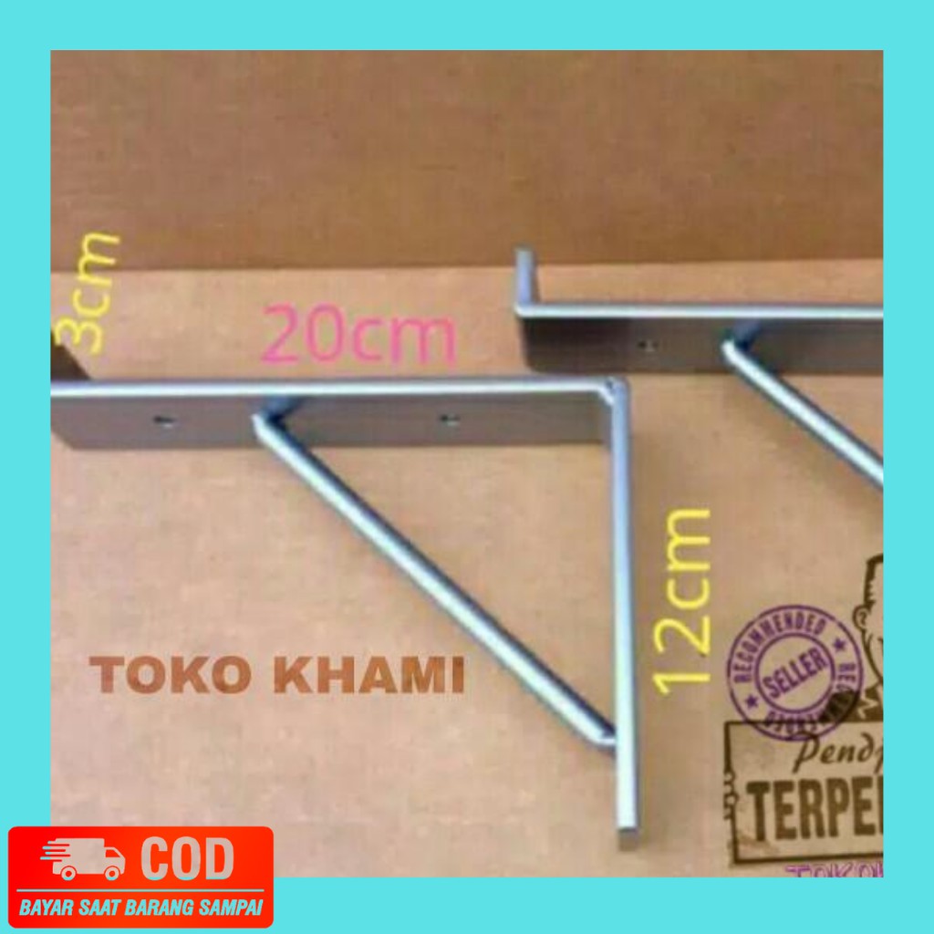 Jual Rak Siku Besi Ambalan Bracket Siku Rak Dinding Rak Dinding ...