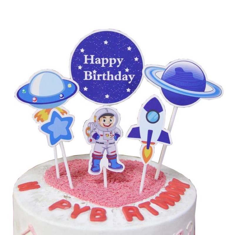 Jual Cake Topper Astronot isi 6 set | Shopee Indonesia