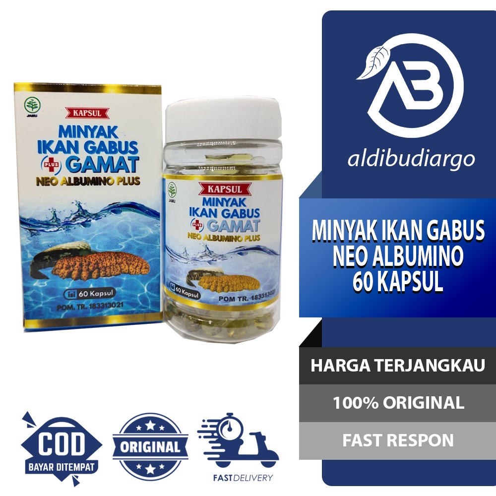Jual MINYAK IKAN GABUS GAMAT NEO ALMBUMINO 60 KAPSUL Indonesia|Shopee Indonesia