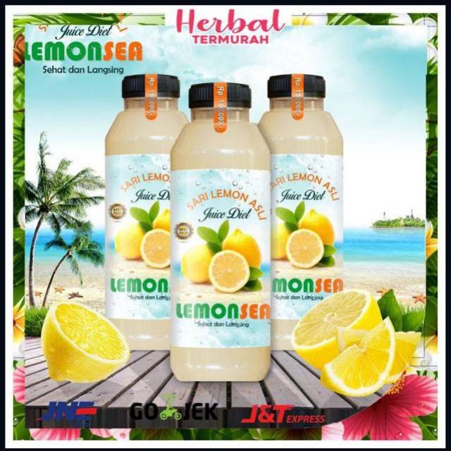 Jual Lemonsea sari lemon murni 500ml / terbaru / termurah / sari lemon ...