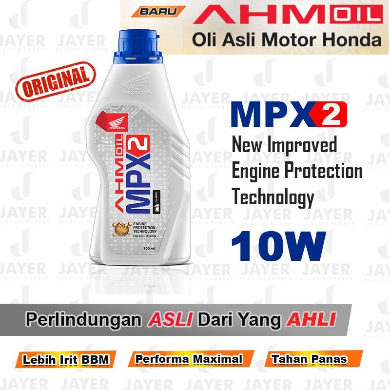 Jual AHM OLI MPX 2 800ML 10W-30API SL OLI MATIC MPX2 ORIGINAL | Shopee ...