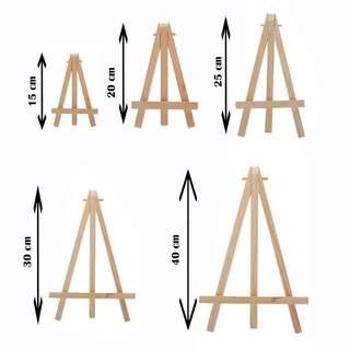 Jual Standing Frame / Stand kayu / Dudukan lukisan / Easel mini canvas ...