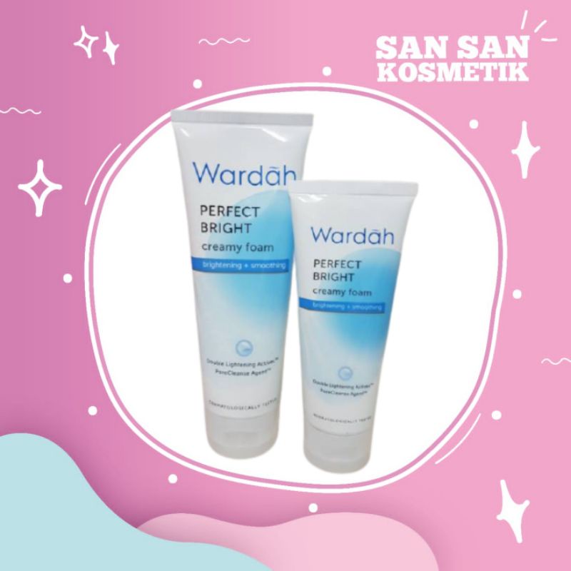 Jual WARDAH PERFECT BRIGHT CREAMY FOAM (Biru) Indonesia|Shopee Indonesia