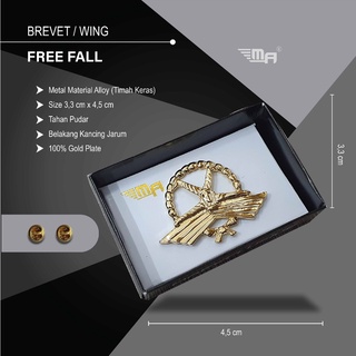 Jual WING FREEFALL PDH BRIVET BREVET PIN FREFALL | Shopee Indonesia