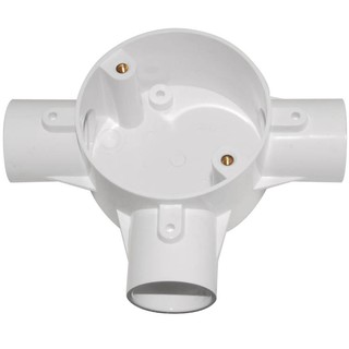 Jual T DUS TEE DOS TDUS LEGRAND 4 way / 3 cabang / 3 gang Putih cross ...