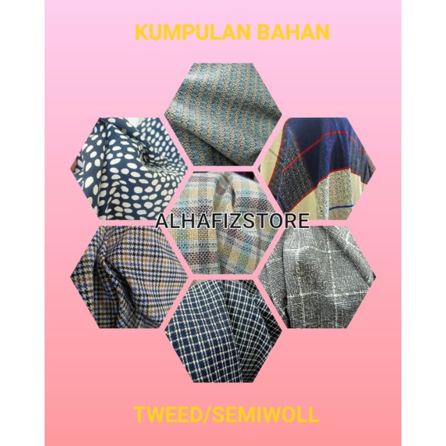 Jual Kumpulan Bahan Tweed (Semi Woll) | Shopee Indonesia