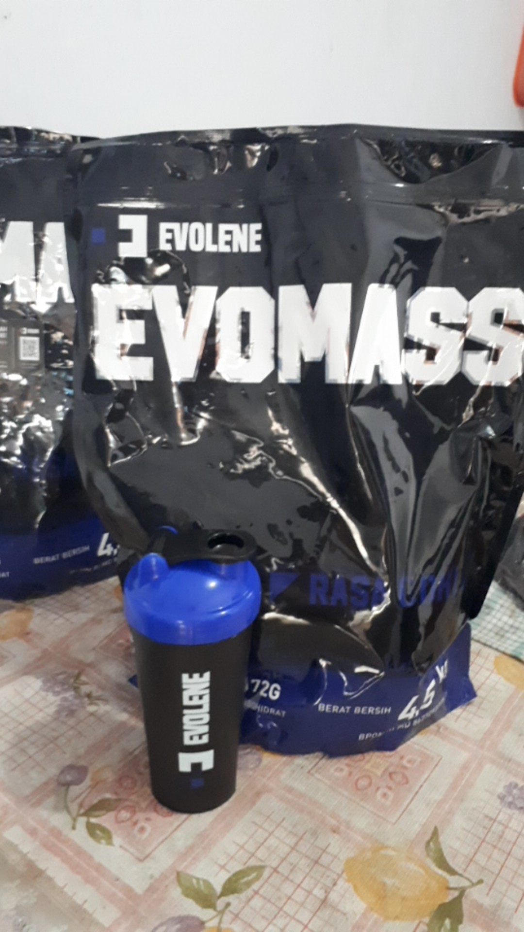 Evolene Evomass Evo Mass Gainer 4500 gram gr 4,5 kilogram kg 10lb 10lbs ...