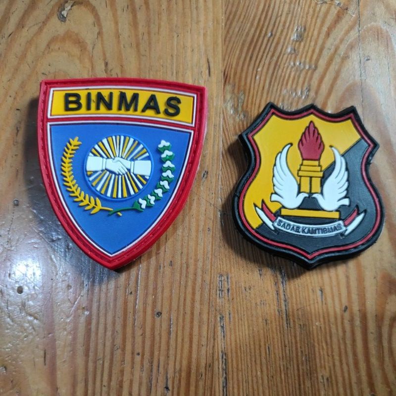 Jual Patch Rubber logo Binmas dan logo Kamtibmas | Shopee Indonesia