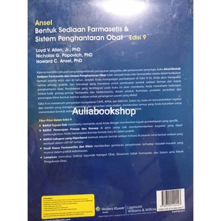 Jual Buku ORIGINAL - Buku Ansel Bentuk Sediaan Farmasetis & Sistem ...