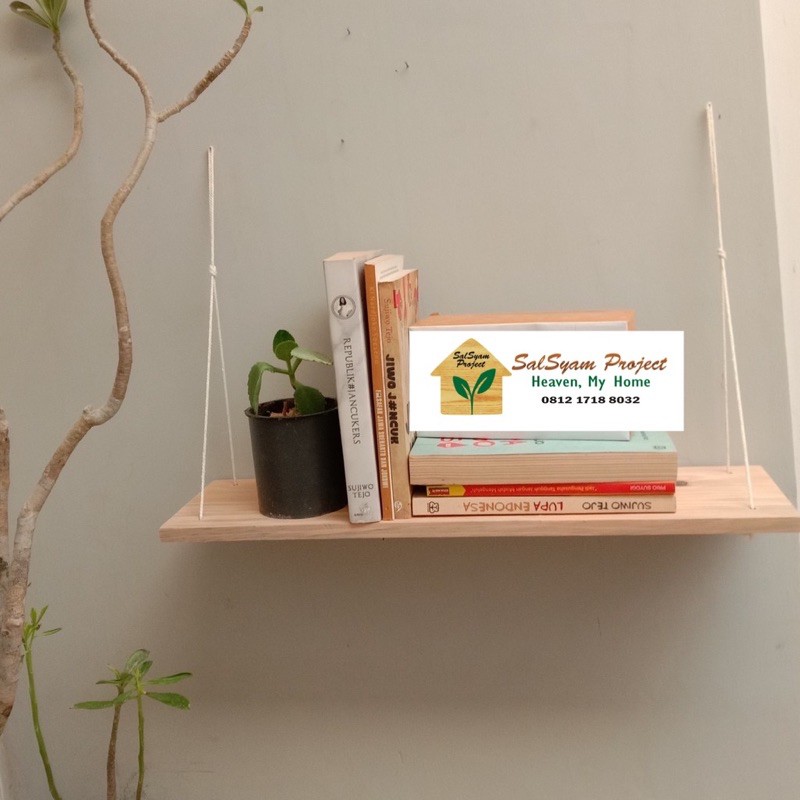 Jual Rak Dinding Gantung Ambalan Murah Dekorasi Rustik Untuk Bunga ...