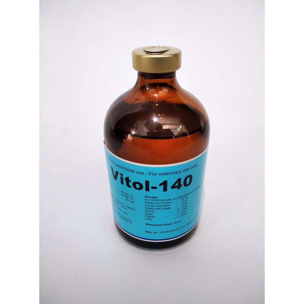 Jual vitol-140, Vitamin AD3E, memperkuat kandungan ~ kemasan 100ml injeksi | Shopee Indonesia