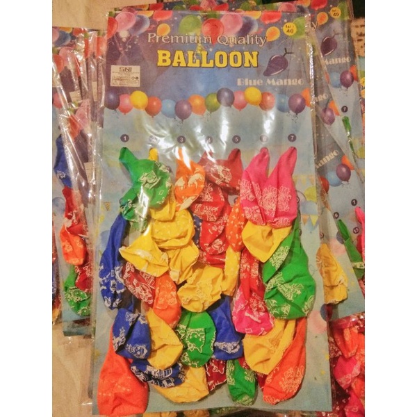 Jual Balon Papan 40 Pcs / Balon Pesta / Balon Latex / Balon karakter ...