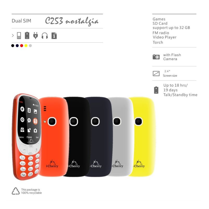 Jual iCherry c253/Nostalgia/2,4 inch | Shopee Indonesia