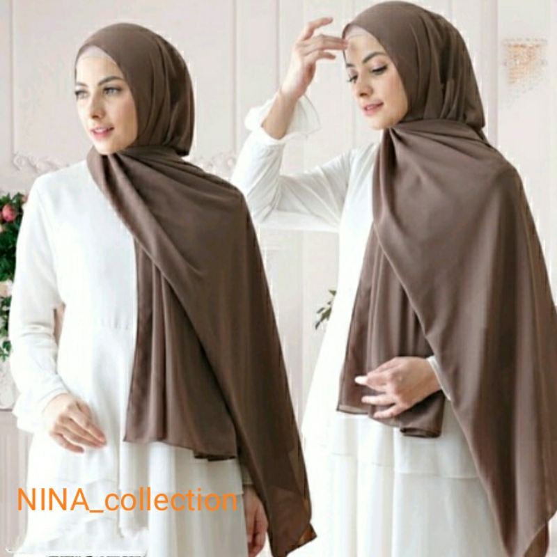 Jual JILBAB PASMINA CERUTY BABYDOLL Grade A UK 180x75 PASHMINA CERUTY BABYDOLL Grade A 180x75 ...