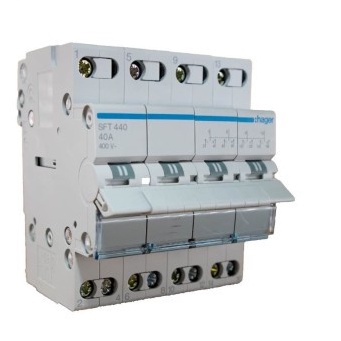 Jual Hager COS MCB CHANGE OVER SWITCH 4P 40A SFT440 | Shopee Indonesia